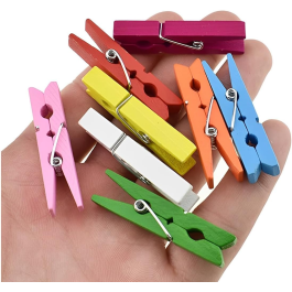 Mini prendedores com 15 Peças Tamanho 3.5X0.7cm